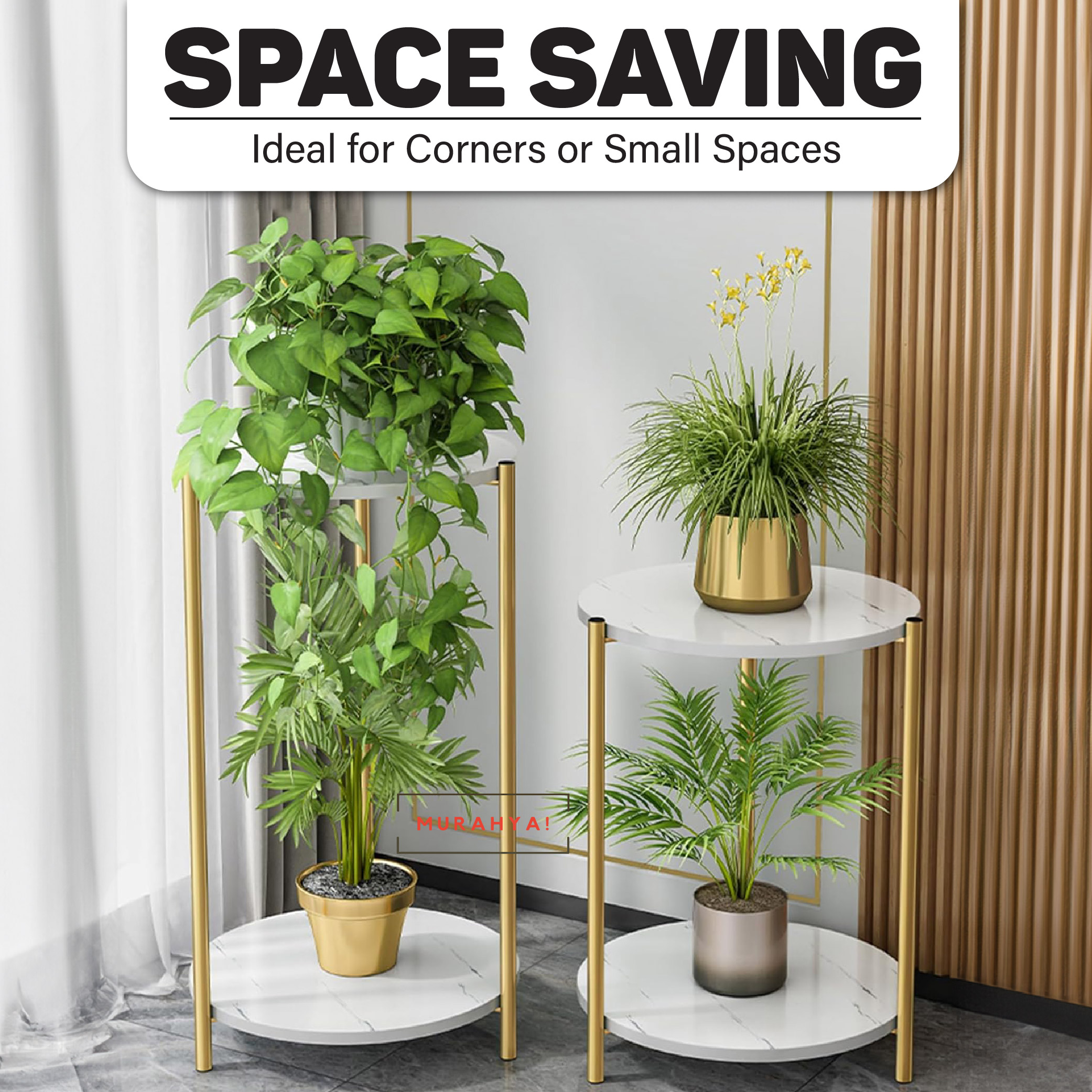 Flower pot stand Rak bunga display rack indoor outdoor garden plant ...