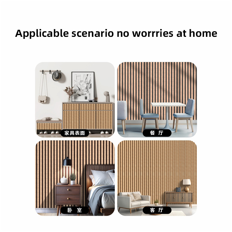 Wood Wallpaper Waterproof Self-adhesive Wood Panel Sticker Wallpaper ...