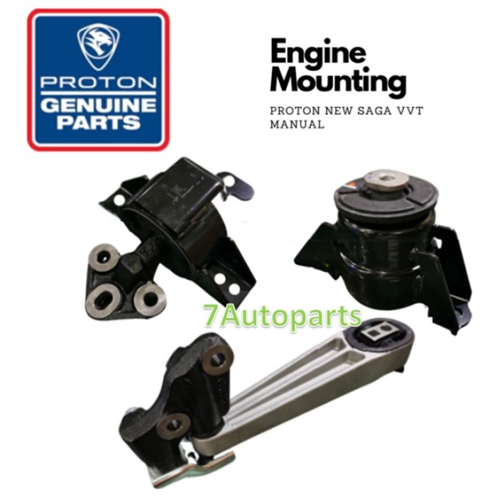 100% Proton Genuine Engine Mounting (Full Set 3 pcs) - Proton New Saga ...