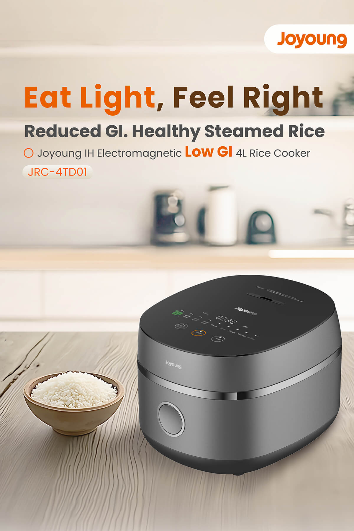 Joyoung IH Electromagnetic Low GI Rice Cooker (4L) JRC-4TD01 | Shopee ...