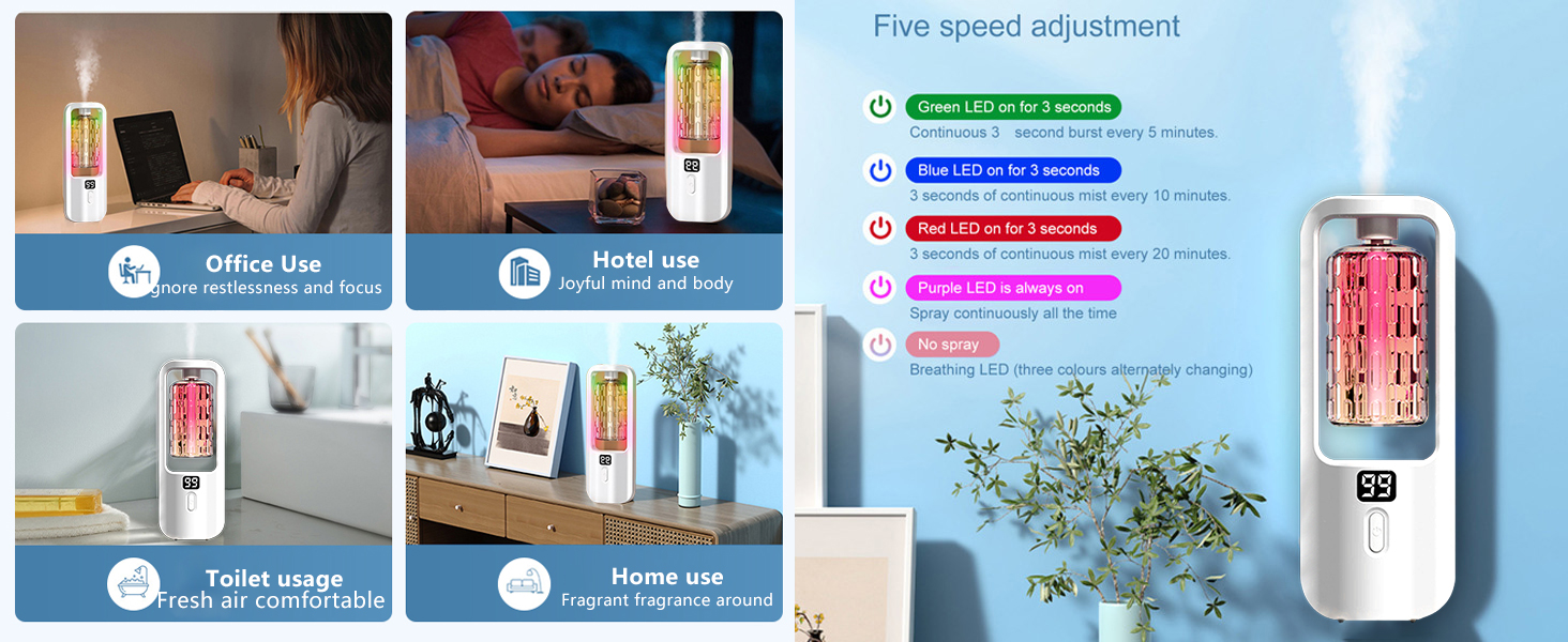 Automatic Aroma Diffuser Air Humidifier Fragrance Essential Oil ...