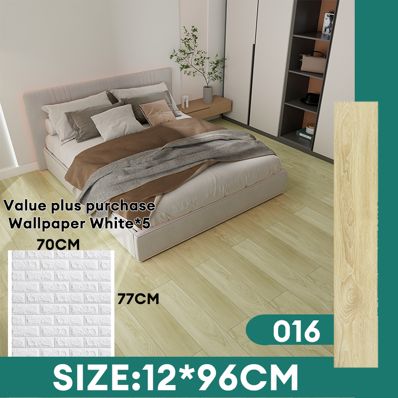 Vinyl Flooring Floor Sticker Wooden 36PCS Wooden Mat Stickers ...