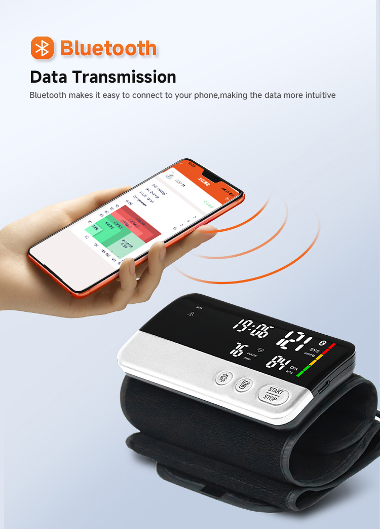 Lepu Medical Bluetooth Wireless APP Rechargeable Upper Arm Blood ...