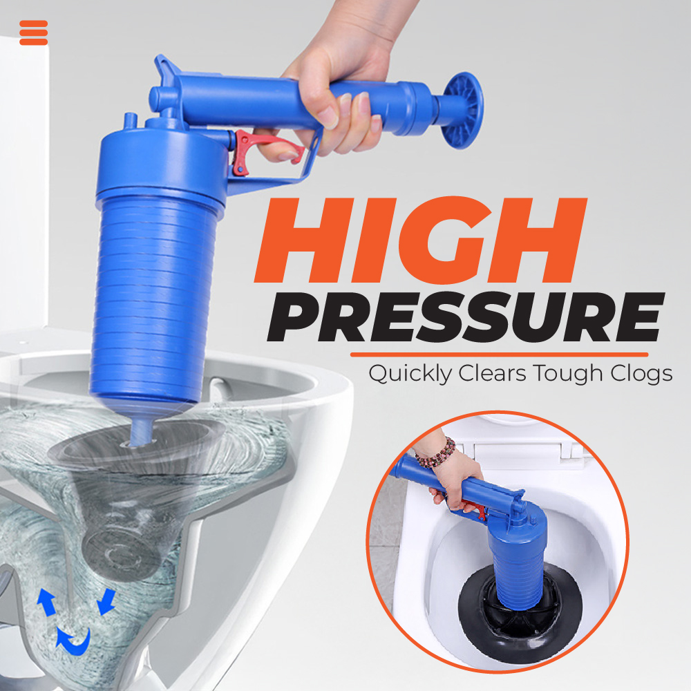 Air Power Pump Bathroom Cleaner Toilet Dredge Plug Blockage Remover ...