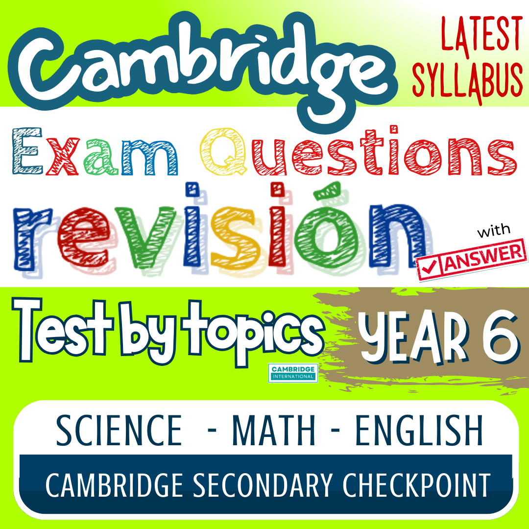 T8🟨 Latest Cambridge Primary Year 6 Revision Tests + Answer | Year 6 ...
