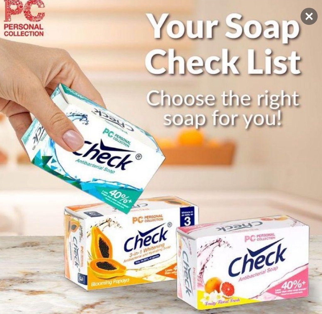 PERSONAL COLLECTION CHECK ANTIBACTERIAL SOAP | Shopee Malaysia