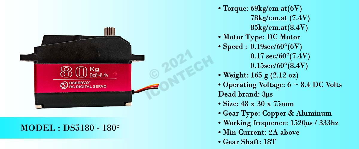 DSSERVO WATERPROOF DIGITAL SERVO MOTOR 20KG 25KG 40KG 60KG 80KG 160KG ...