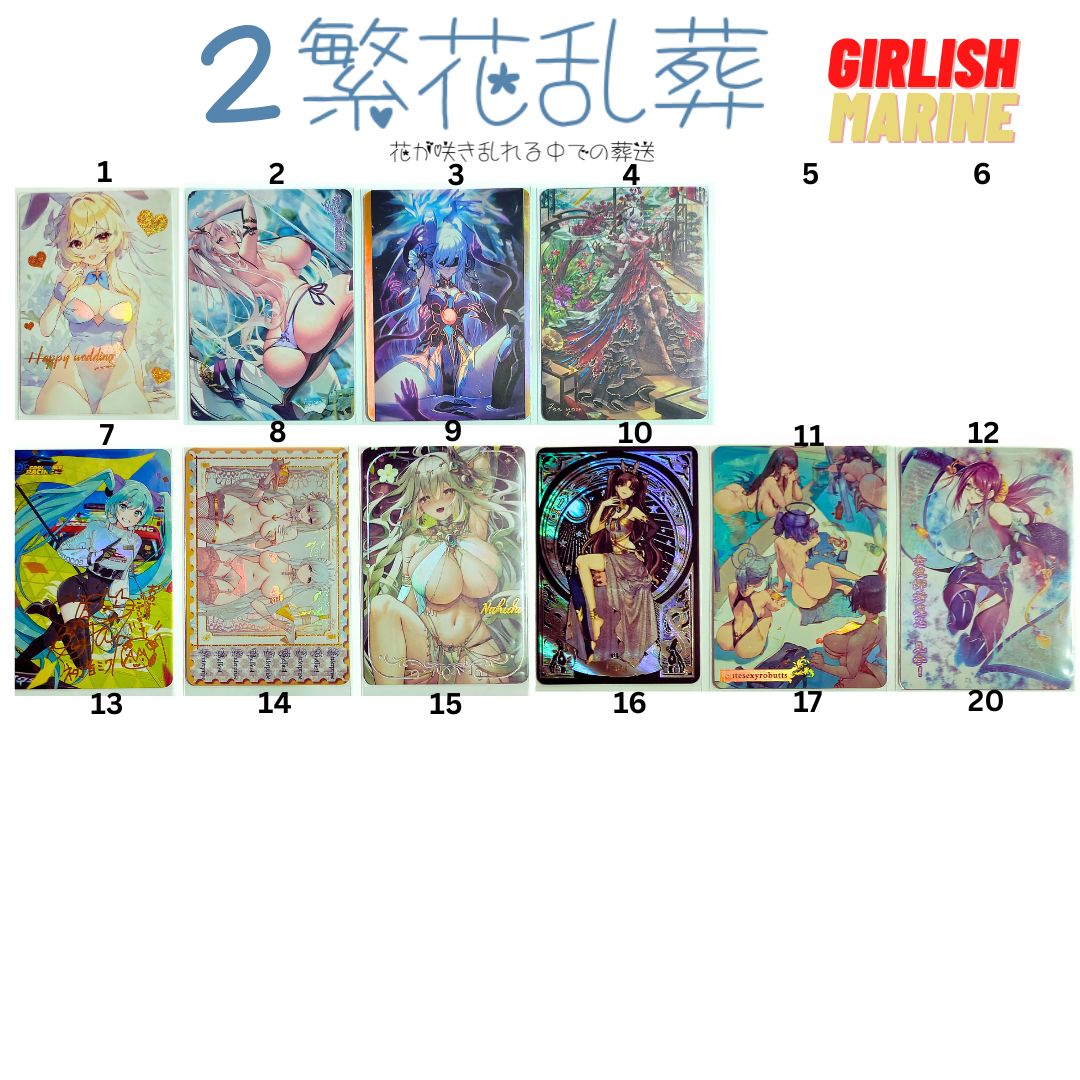 [DIY CARD]DIY custom ANIME card mix 繁花乱葬 002-W0094 | Shopee Malaysia