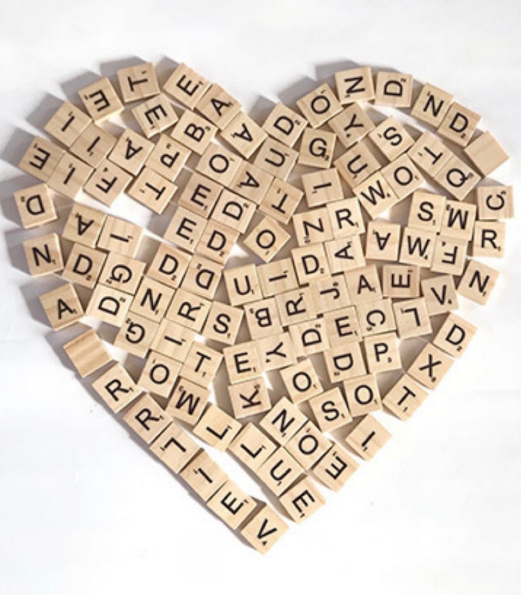 Capital letters Alphabets Wooden Scrabble Block game Tiles | Shopee ...