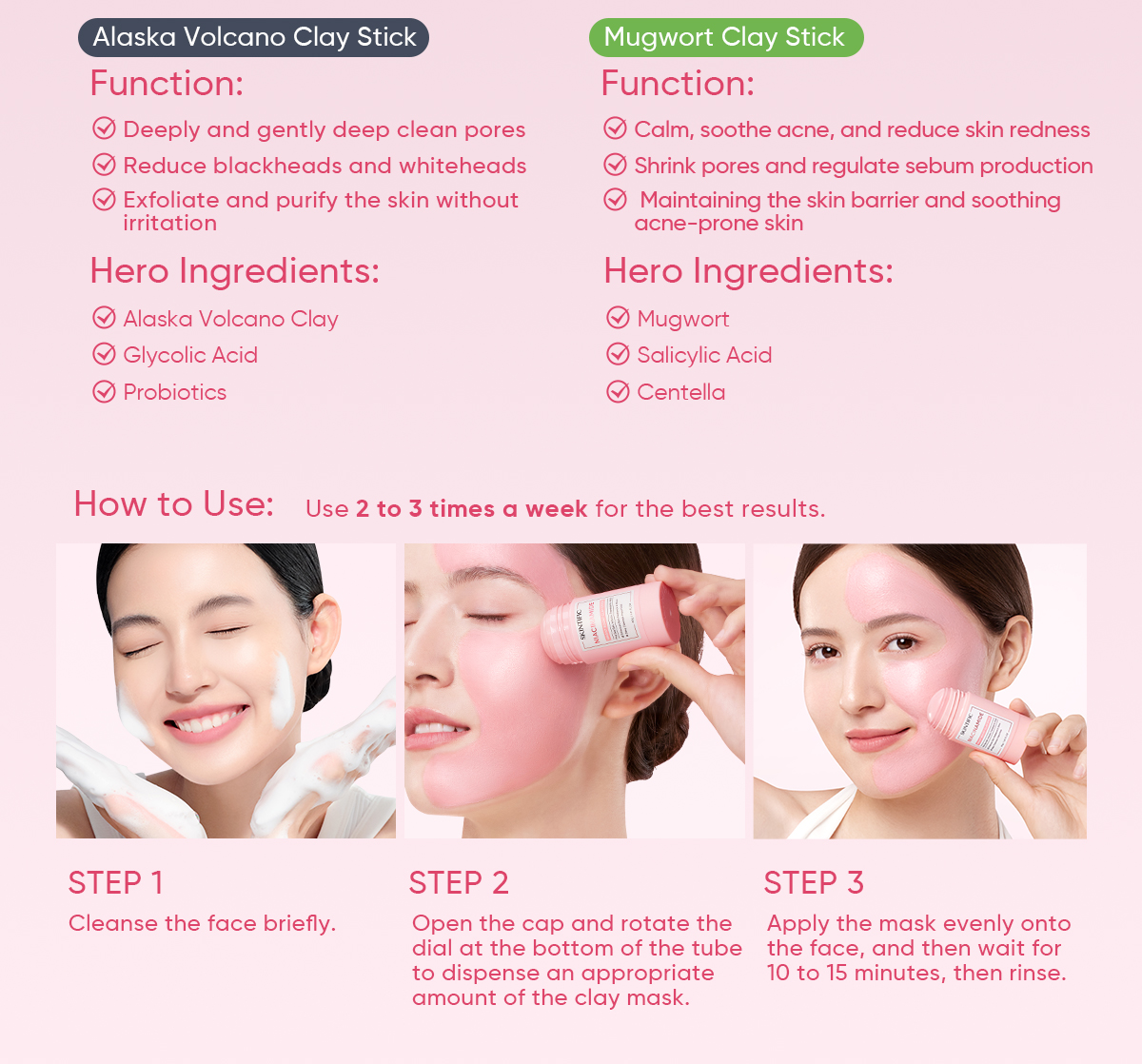 【BUY 1 RREE 1】SKINTIFIC Niacinamide Brightening，Mugwort Acne，Alaska ...