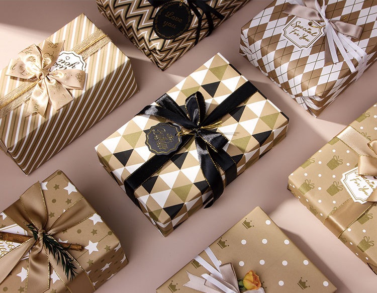 🇲🇾 Eatie Kiddie Classy Gift Wrapping Paper I 50x70cm Non-Glossy Paper I ...