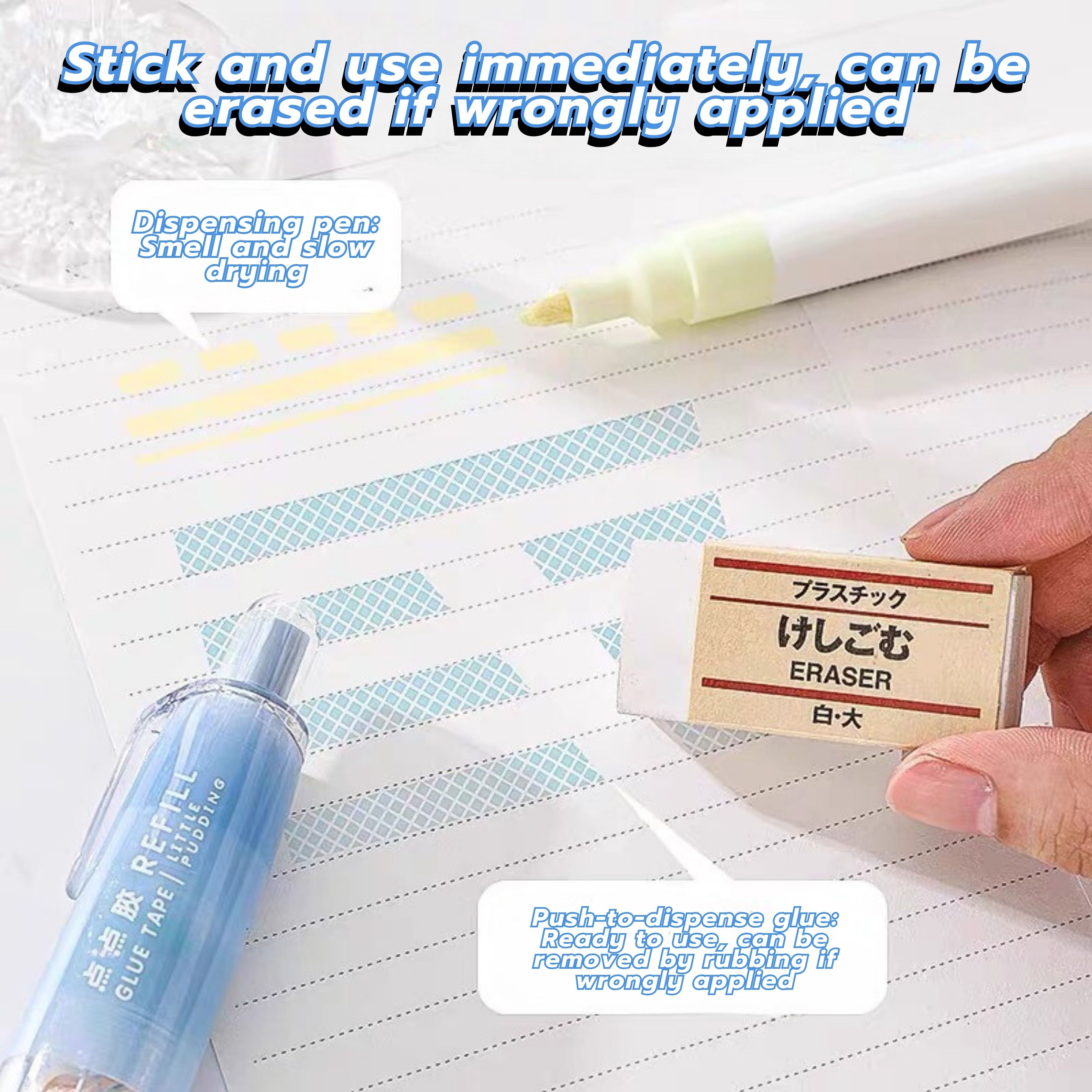 Transparent Dot Dispensing Double-sided Tape Replaceable Refills ...