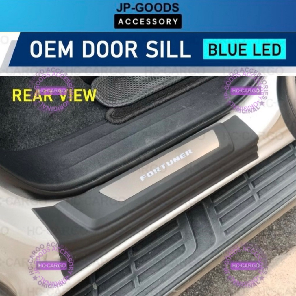 Toyota Fortuner 2016 - 2024 Side Step Sill Plate Step Door Scuff plate ...