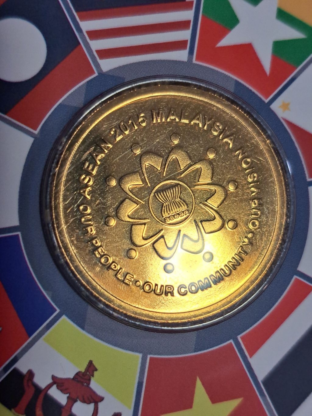 2015 Duit Syiling Peringatan ASEAN Malaysia Commemorative Ringgit Coin ...