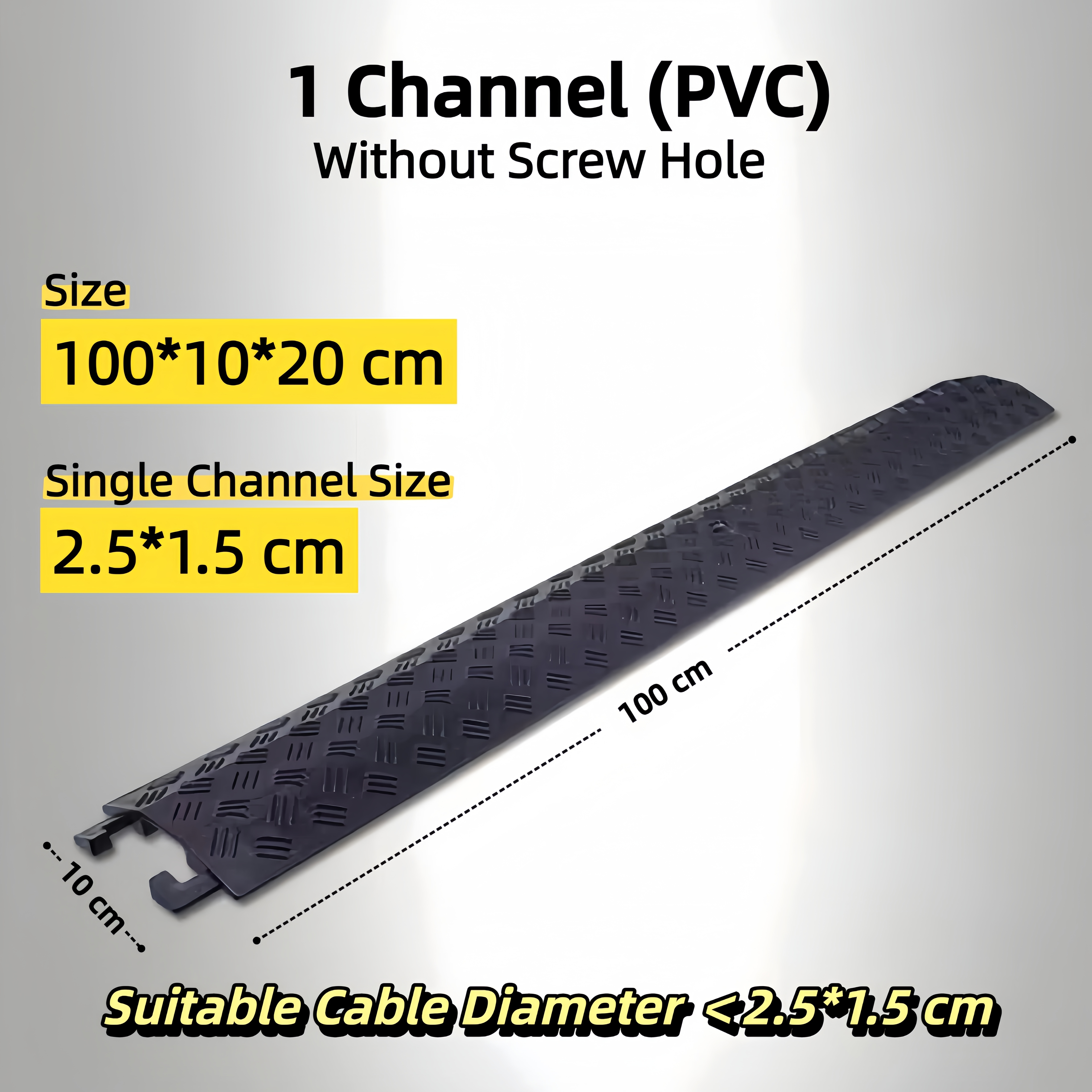 PVC Cable Protector Ramp Safety Floor Cable Wire Hose Cover Hide ...