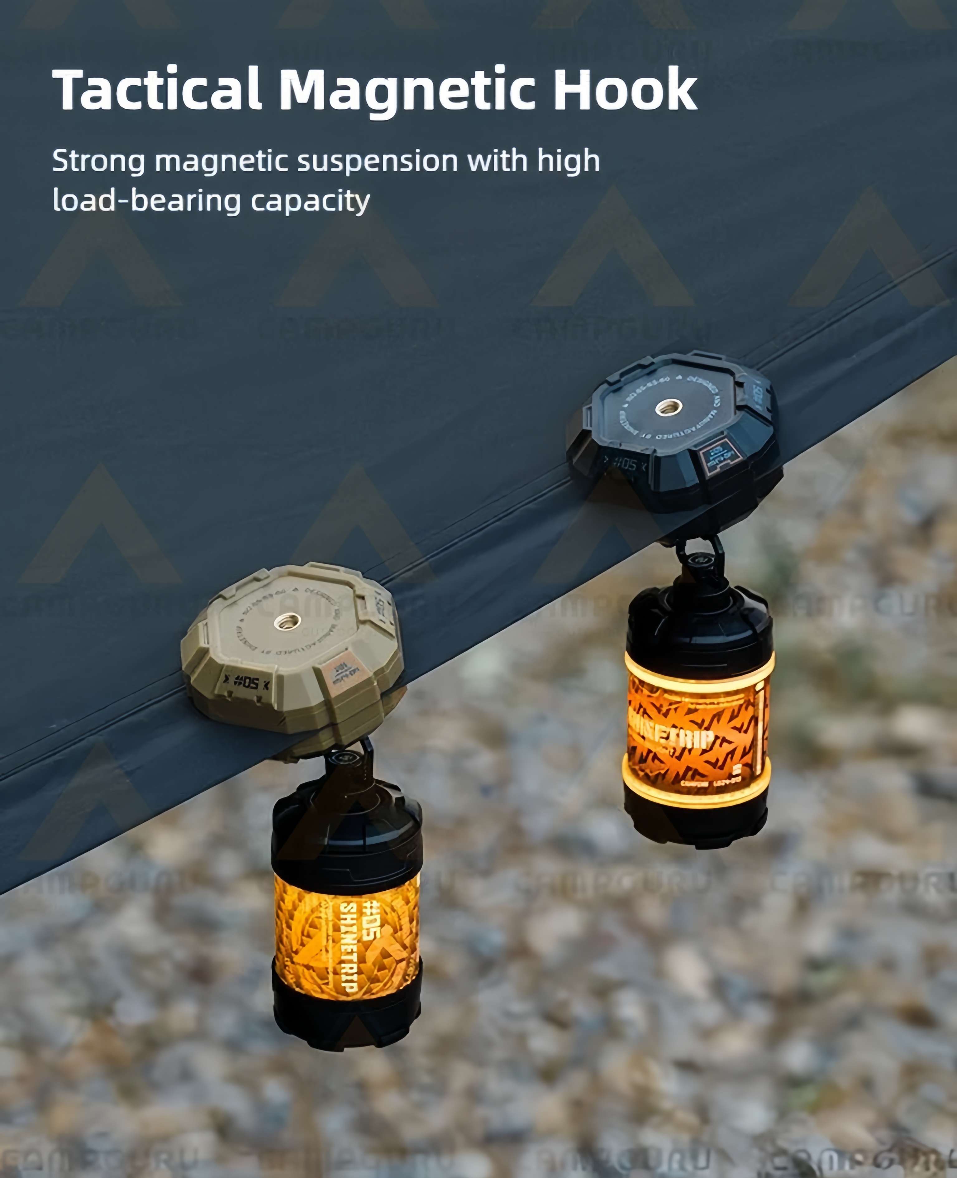 ShineTrip 05 Series Magnetic Hook Multi-functional serrated hook screw flysheet hook A521-H08 ...