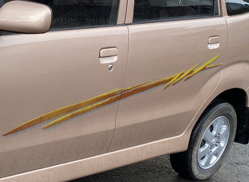 Toyota Avanza Body Sticker Original Design Side Body Sticker Side Body ...