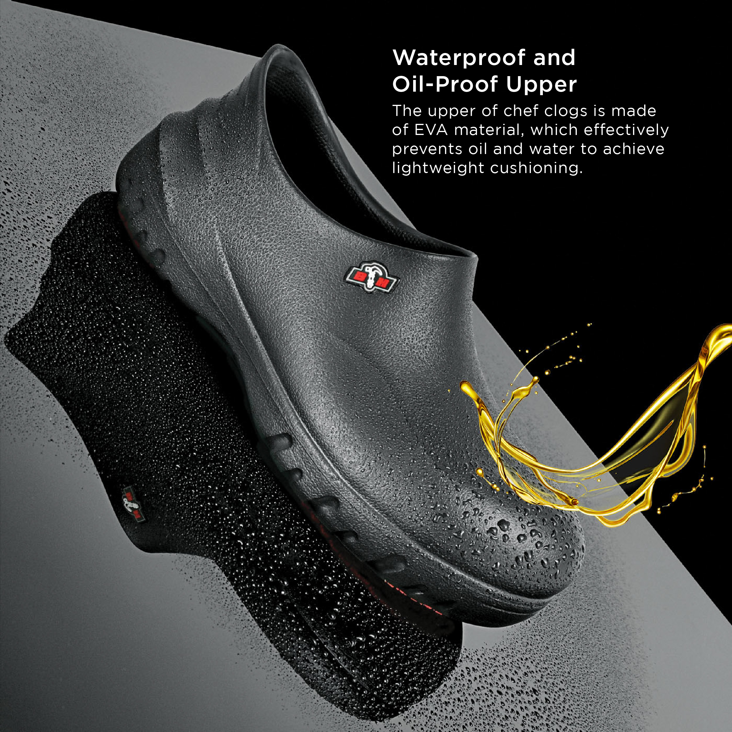 Black Hammer Safety Clogs with Toe Cap BHC-S077(T) | Shopee Malaysia