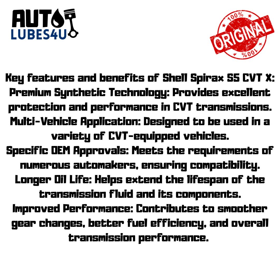 Shell Spirax S5 CVT X 4L - Shell Malaysia | Shopee Malaysia