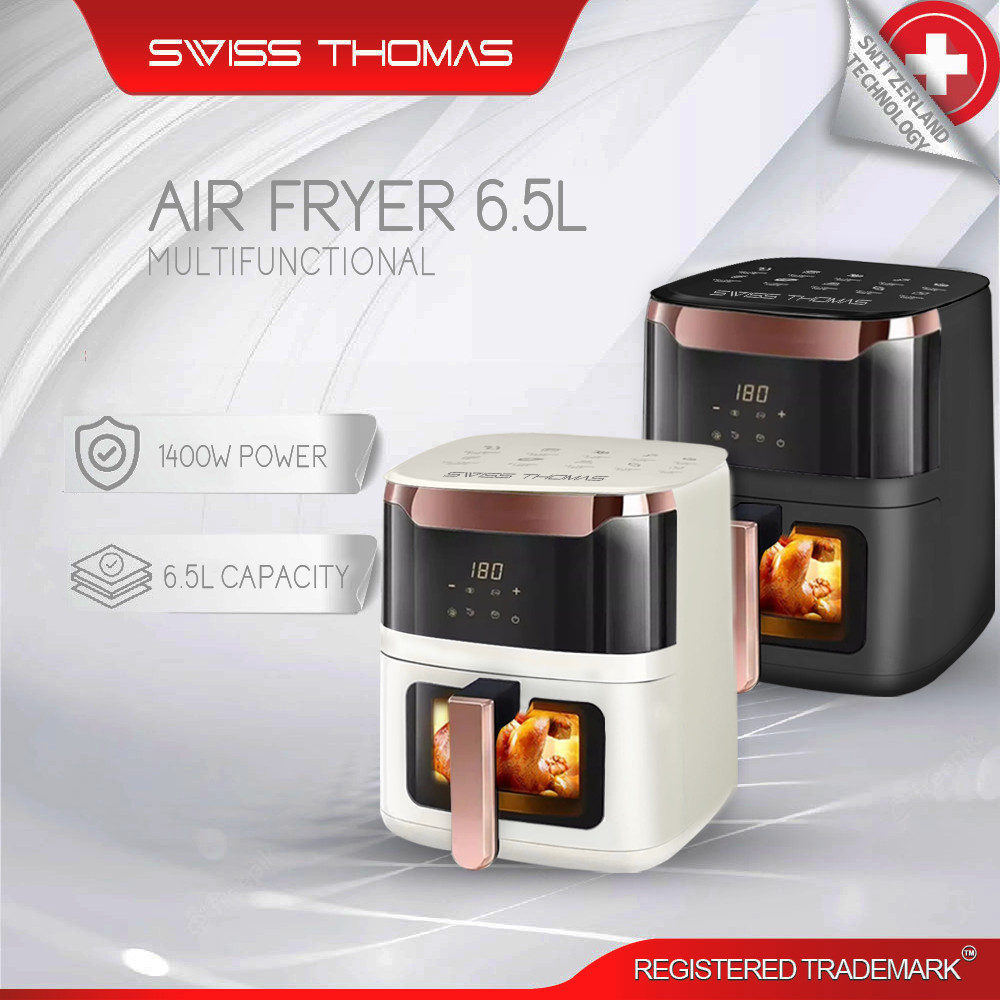 Swiss Thomas Intelligent Digital Electric Air Fryer Big Capacity Oil ...