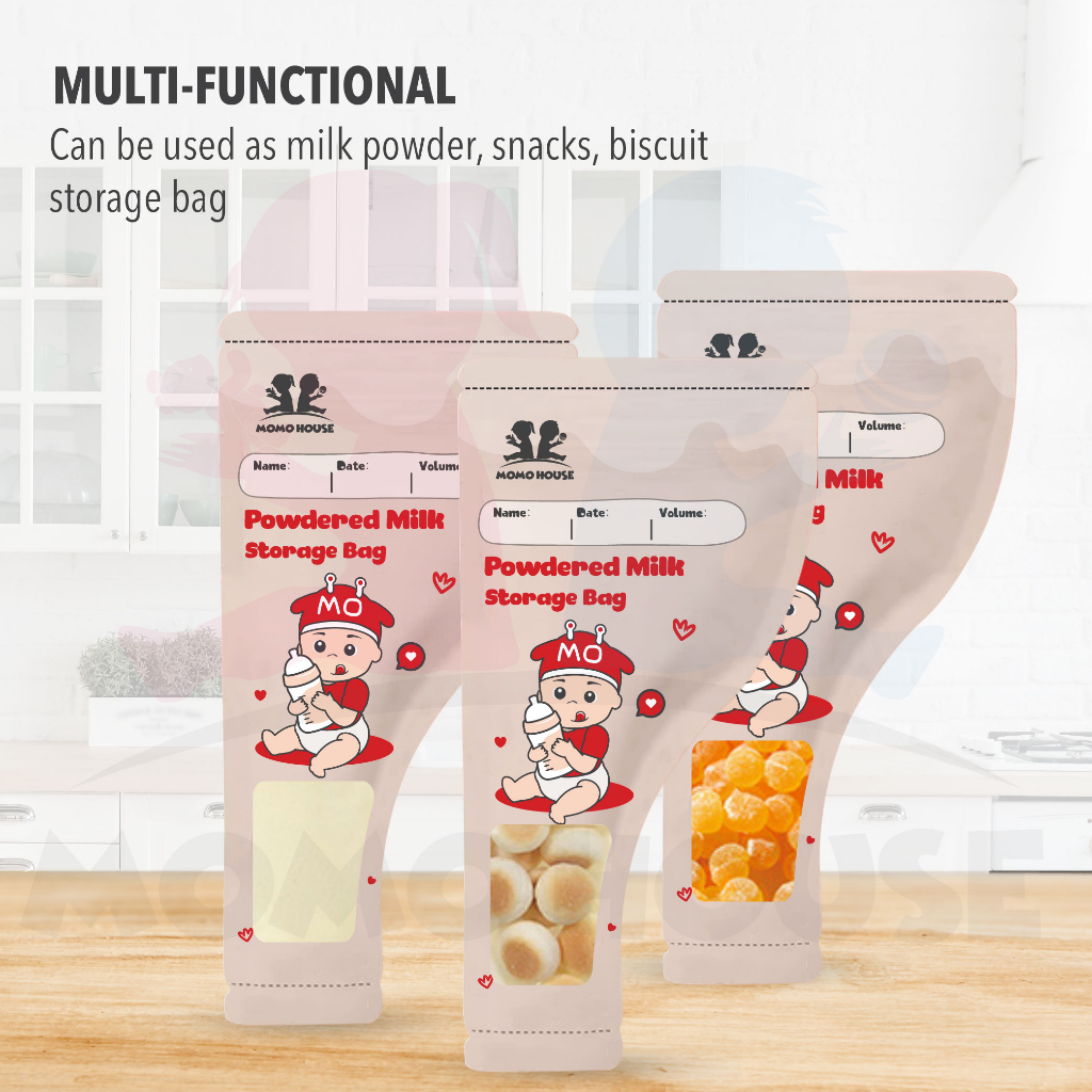 Momo House Disposable Milk Powder Storage Bags (30pcs) - BPA-Free, Leak ...
