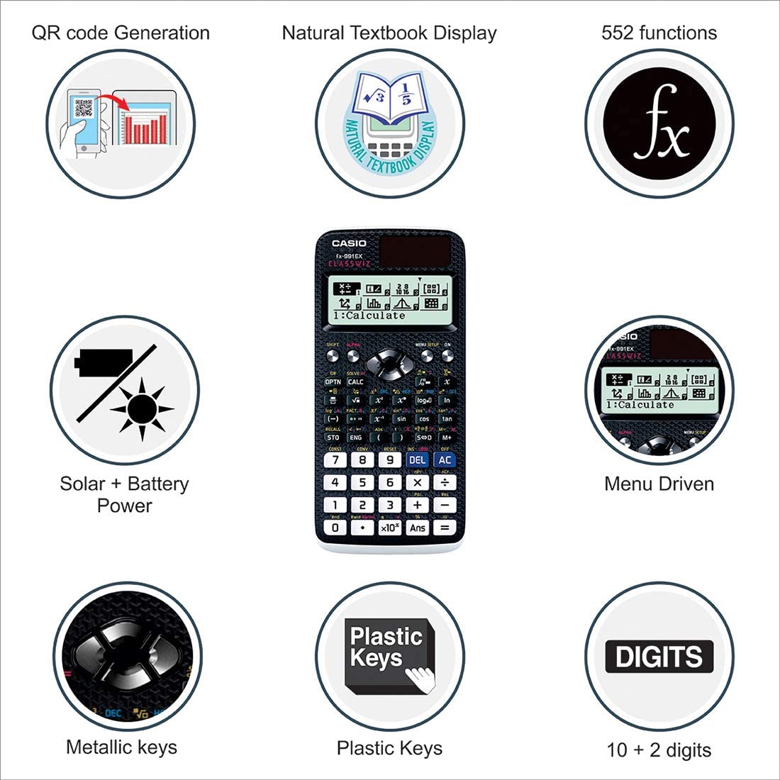 BARANG ASLI CS fx-570ex/FX-991ex/FX-991es PLUS Scientific Calculator ...
