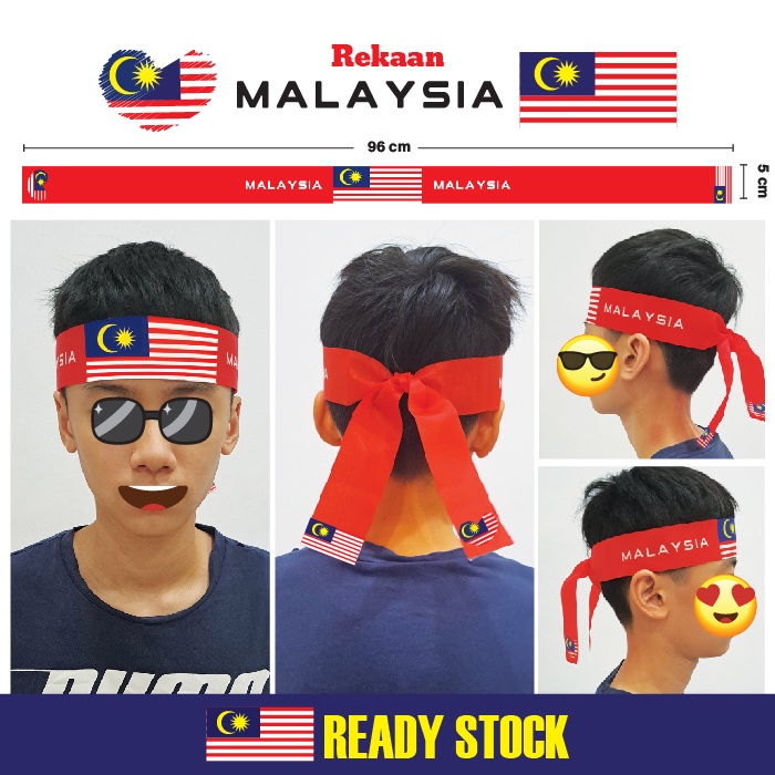 Kain Ikat Kepala Merdeka | Hiasan Kepala Hari Kebangsaan Malaysia ...