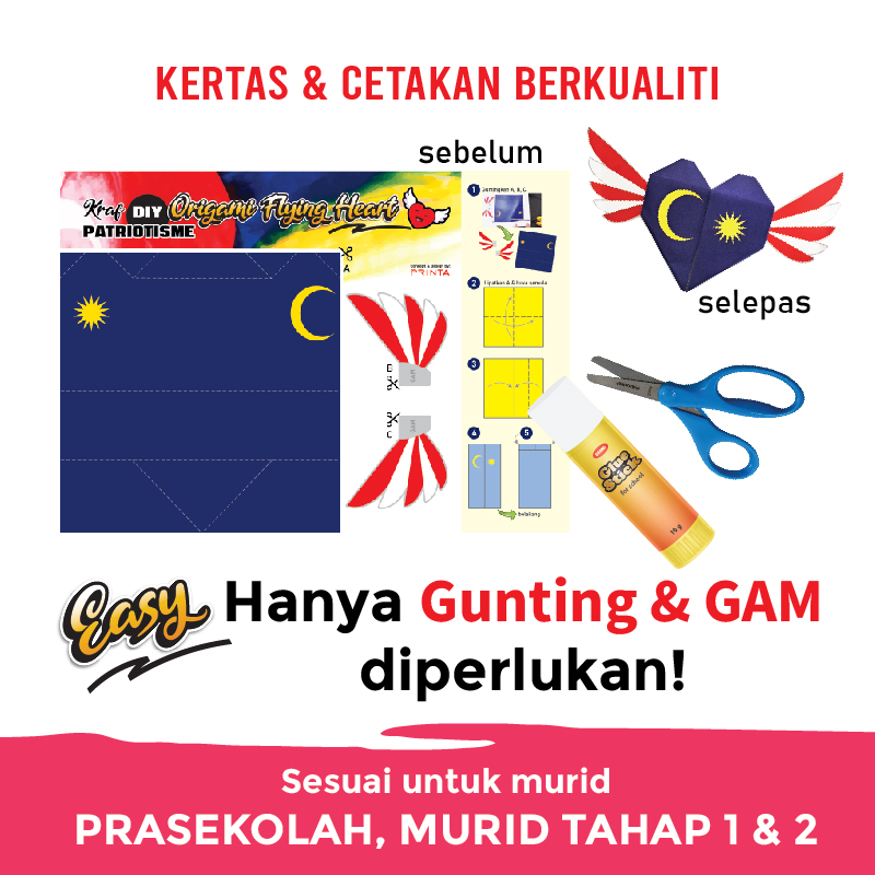 Kraf DIY Hari Merdeka Malaysia Aktiviti Murid Hiasan Merdeka Craft ...