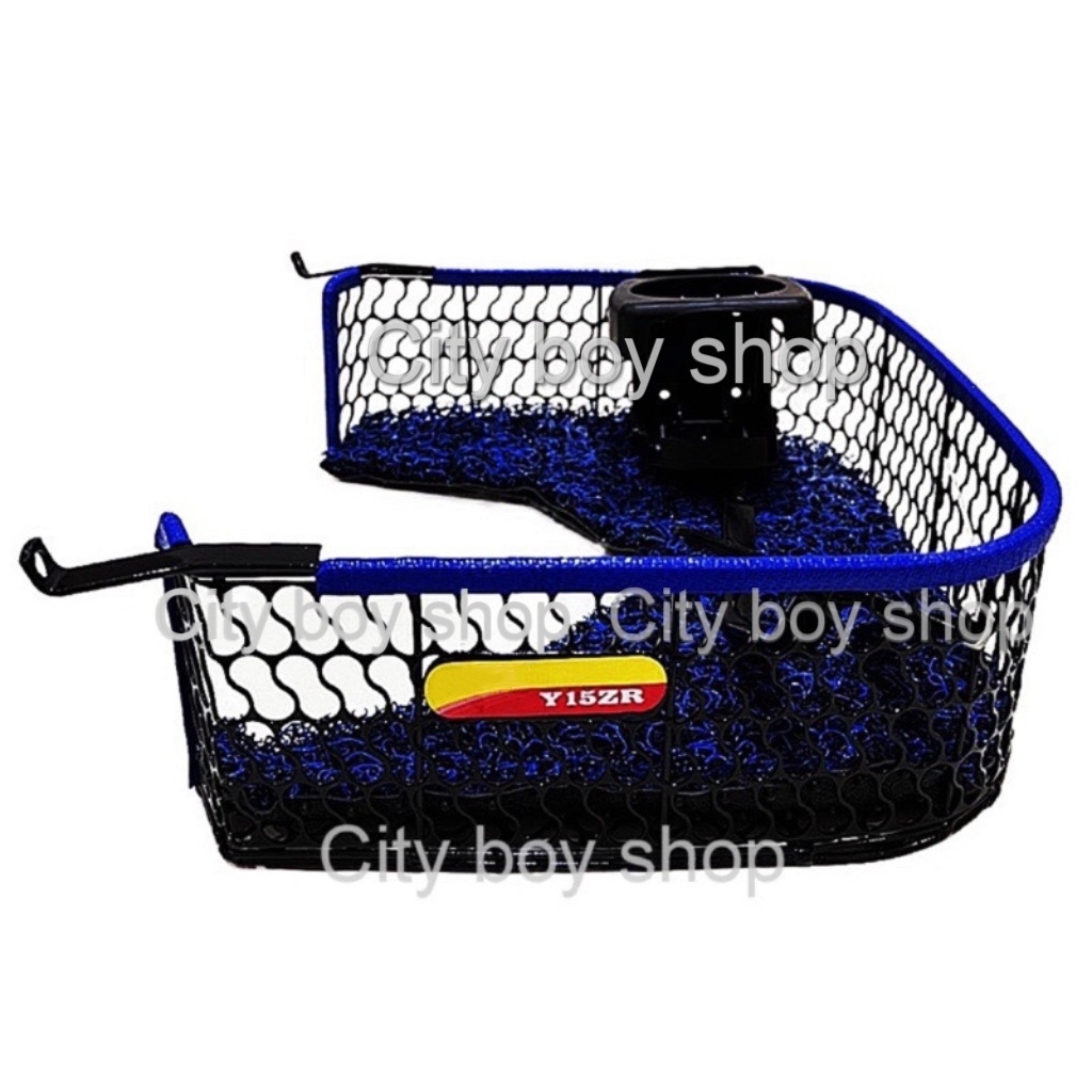 Combo Set Basket Bakul Raga Kacang (Besi Tebal) With Carpet+Getah+Cup Holder Y15zr LC135 V2 V3 ...