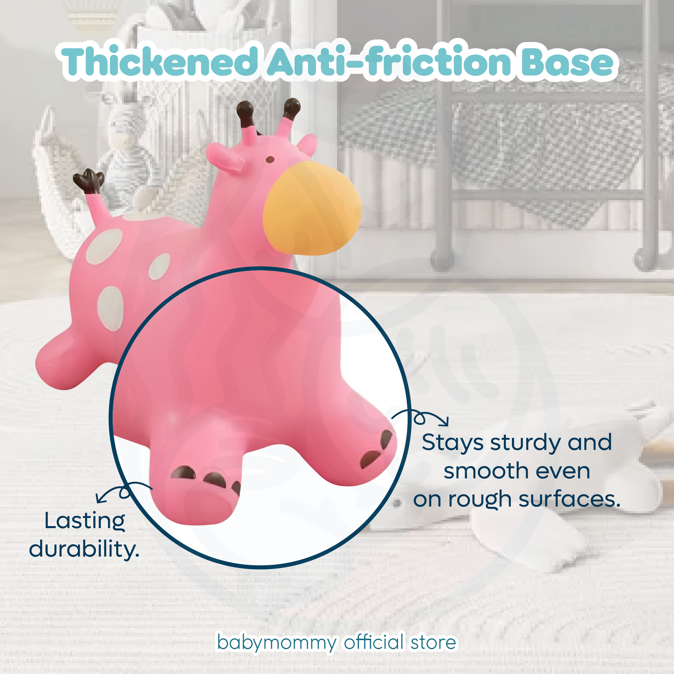 Babymommy 🇲🇾 Kids Jumping Horse 【Free Hand Pump】 PVC Inflatable Toy ...