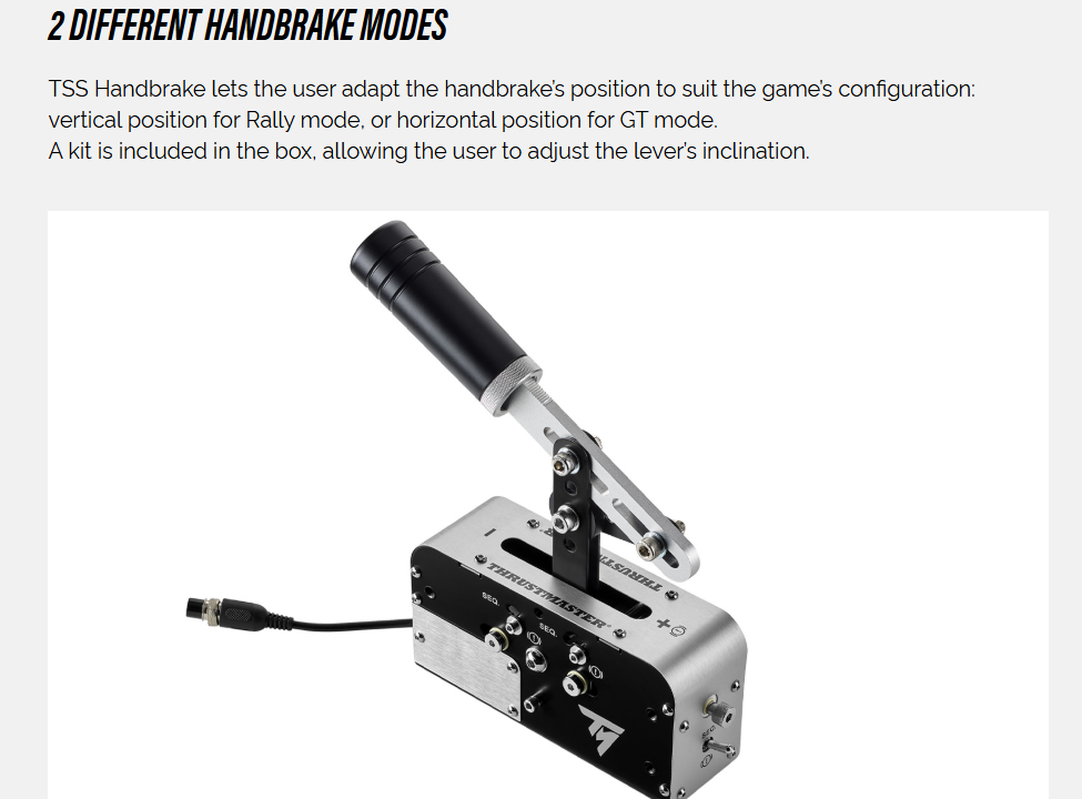 Thrustmaster TSSH Sequential Shifter & Handbrake - Compatible with ...