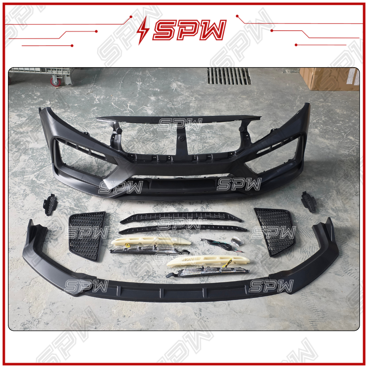 Honda Civic FC (2016-2021) ROBOTECH RS Bodykit Front Bumper Robot ...
