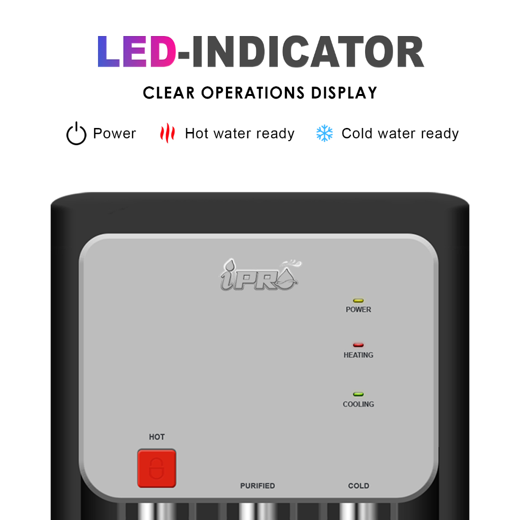 iPRO Mild Alkaline Hot Warm Cold Model: GX95/GX81T Desktop Water ...