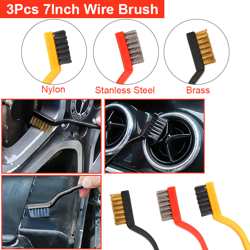 MOTUS Set Berus Pembersihan Kereta 15PCS Perincian Berus Basuh Lembut ...