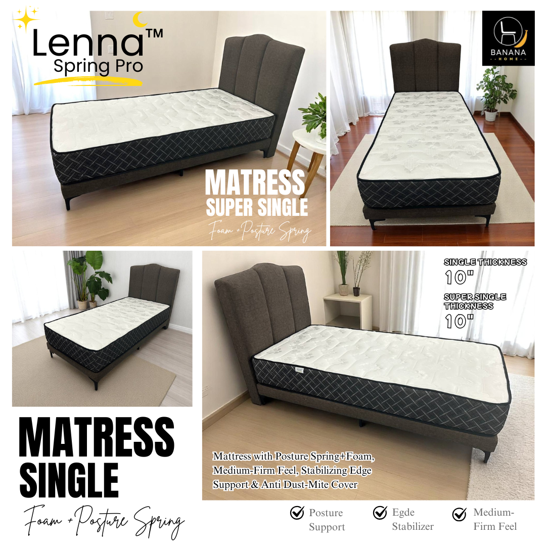TILAM BONNEL SPRING 10" LENNA SPRING PRO (SINGLE/SUPER SINGLE/QUEEN ...