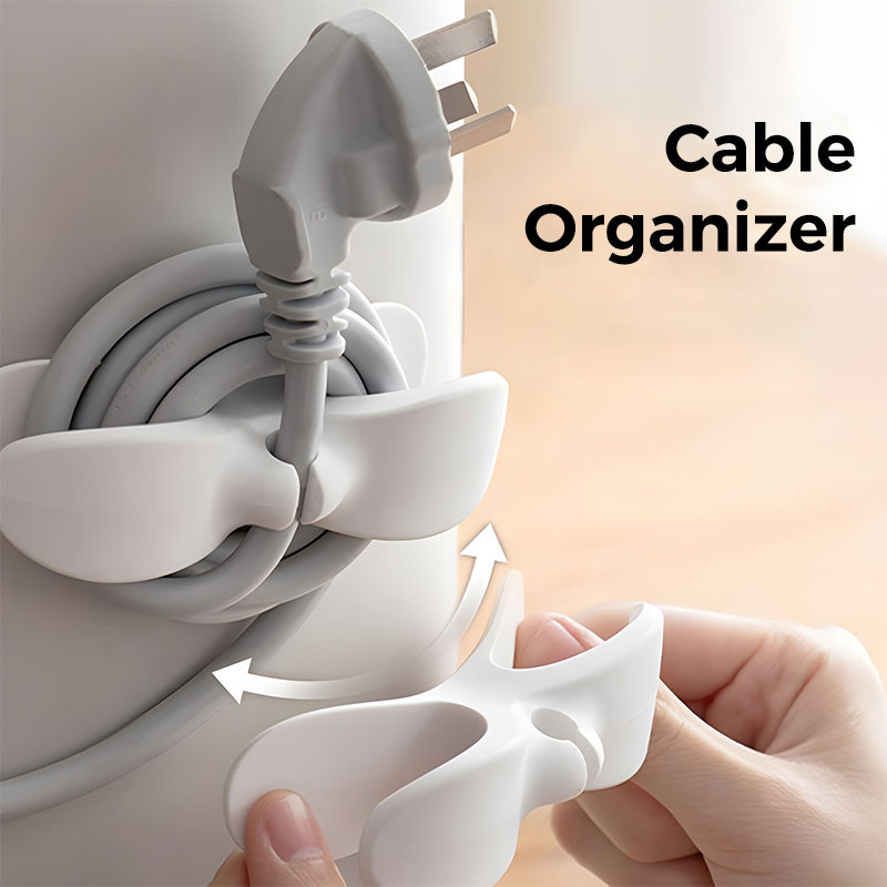 Cable Organizer Wire Management Cord Wrapper Cable Holder Wall Winder ...