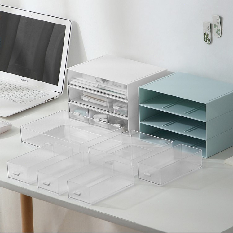 Desktop Storage Drawer - Mini Container Desk Organizer for Cosmetics ...