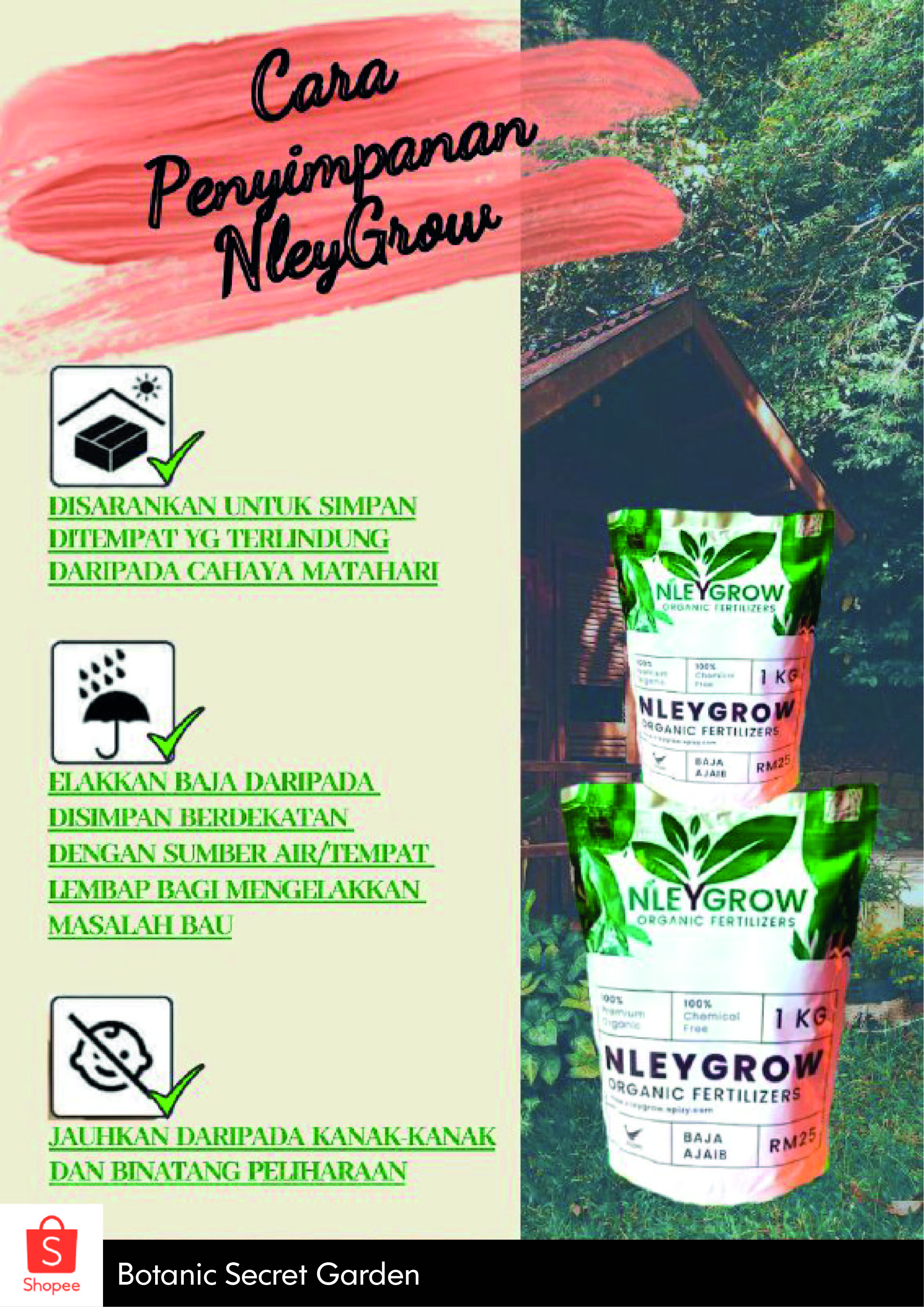 Baja Organik NLEYGROW Tanaman Bunga Buah Dan Sayur Organic Fertilizer ...