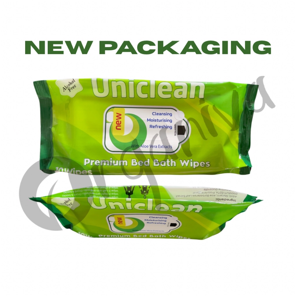 UNICLEAN Premium Bed Bath Wipes with Chlorhexidine Gluconate (CHG)(32cm ...