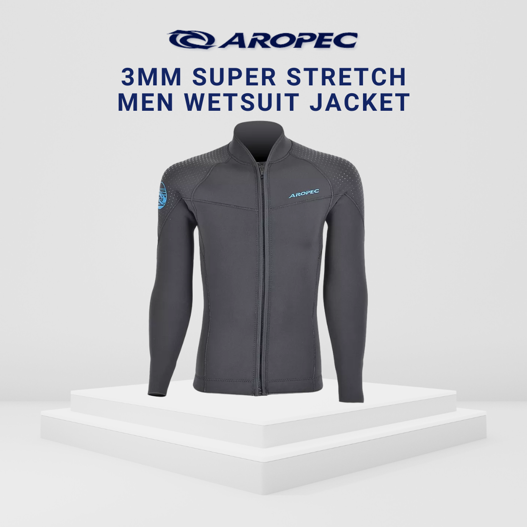 AROPEC 1.5mm/3mm Neoprene Wetsuit Jacket Men for Scuba Diving ...