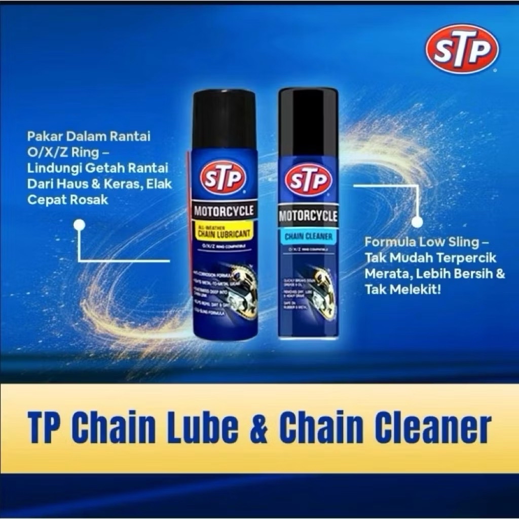 100% ORIGINAL STP CHAIN LUBE MOTORCYCLE SPRAY RANTAI MINYAK RANTAI STP ...