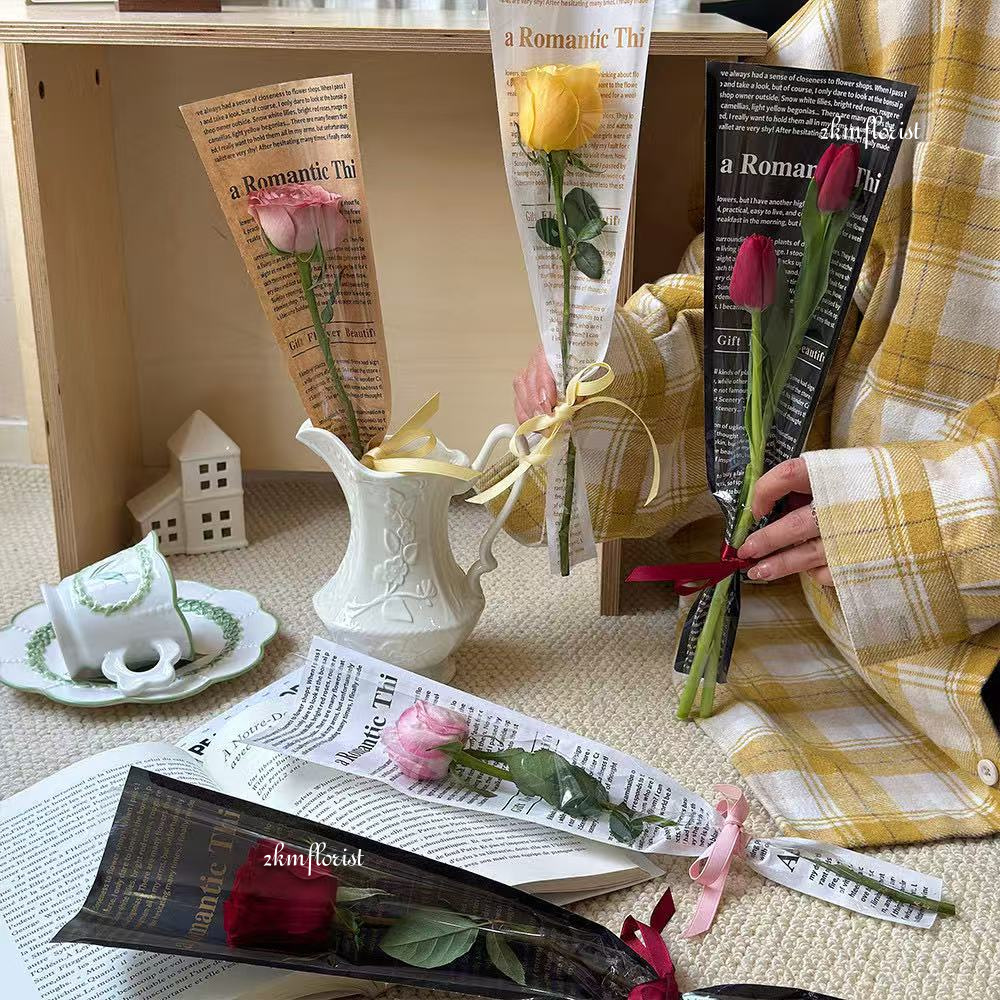(15PCS) SINGLE U DESIGN Flower Wrapping Paper Flower Paper Wrapping ...
