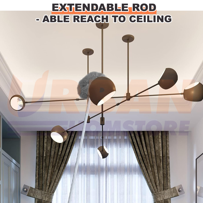 UBH 1.4M Ceiling fan duster Penyapu kipas syiling Microfiber head Fan ...