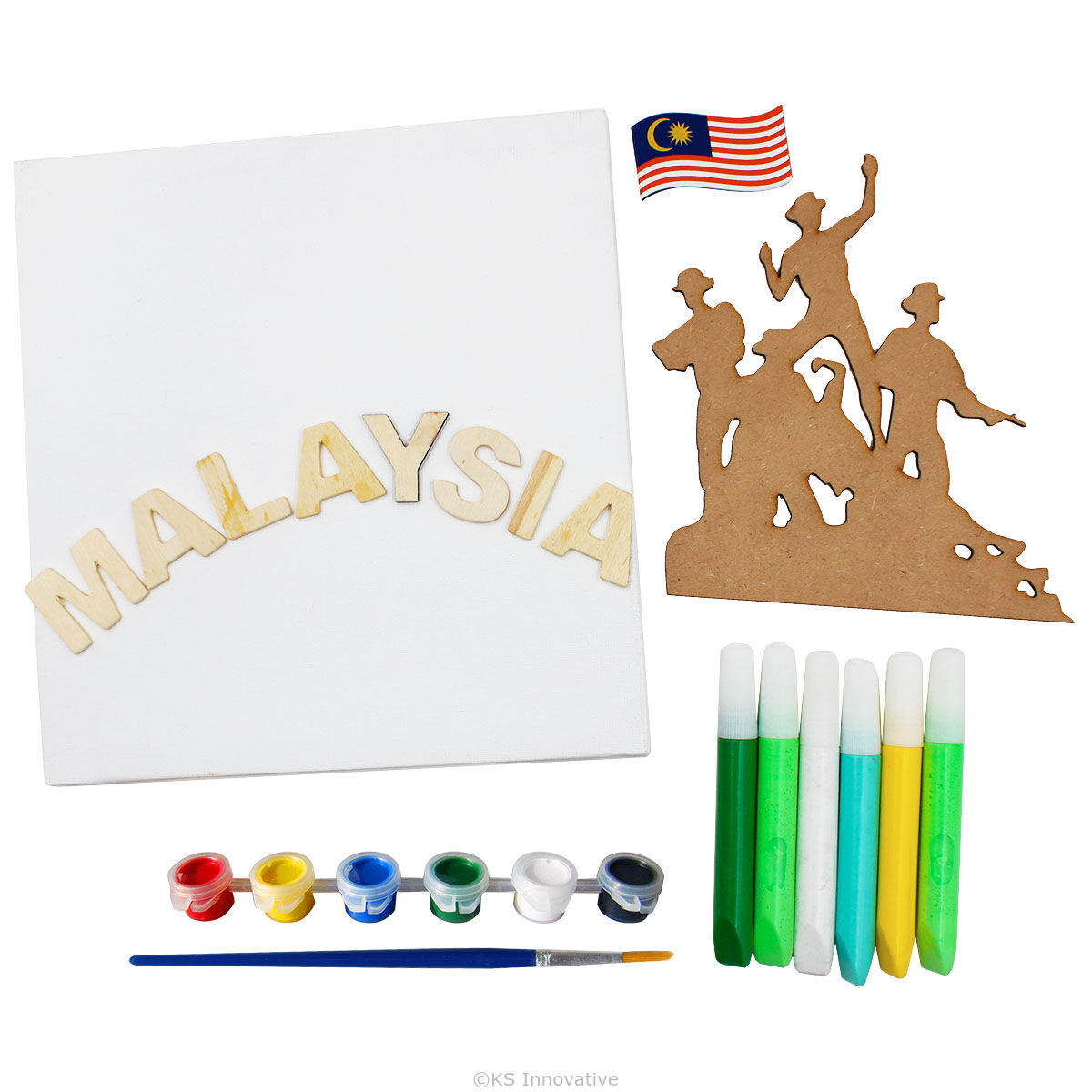 KS Merdeka Pour Art Canvas Painting Kit | Shopee Malaysia