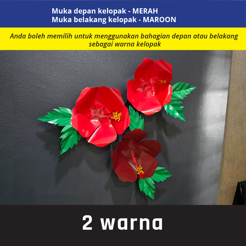 Kraf DIY Patriotisme Bunga Raya 3D Aktiviti Murid Hari Merdeka Hiasan ...