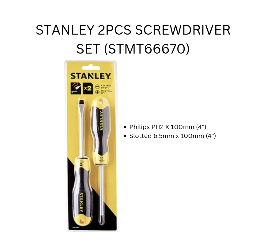 STANLEY SCREWDRIVER SET STMT66672 / STMT66670 | Shopee Malaysia