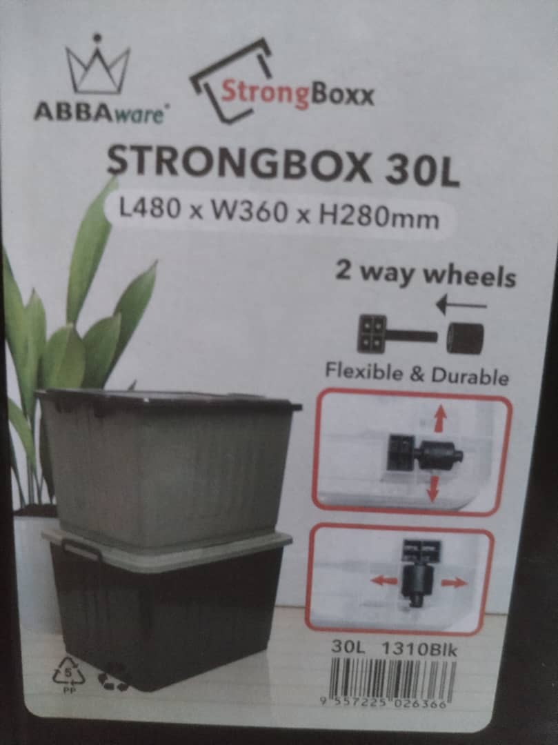 ABBAware 30L storage box with wheels | Shopee Malaysia