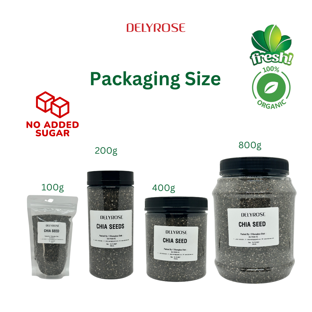 Chia Seed Organic Halal Biji Cia Seeds Original Weight Loss Chea Chai ...