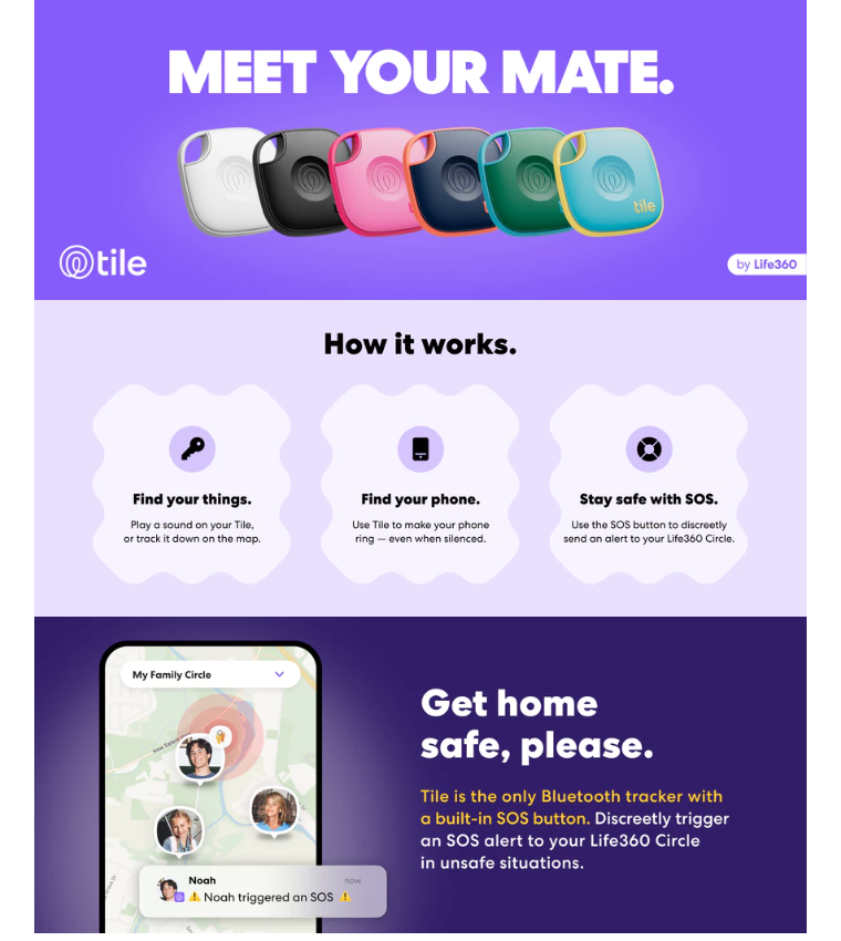𝗚𝗘𝗡𝗨𝗜𝗡𝗘 Life360 TILE MATE / TILE PRO / TILE Starter Pack / TILE SLIM ...