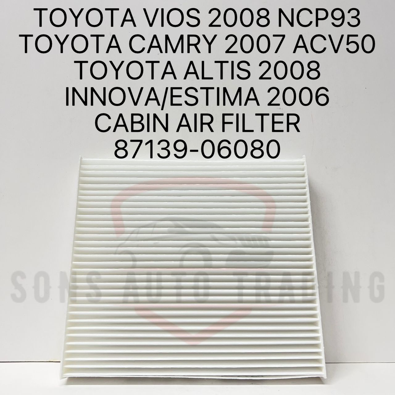 TOYOTA VIOS 2008 NCP93/CAMRY 2008 ACV50/INNOVA/HILUX/ESTIMA 2007 CABIN ...